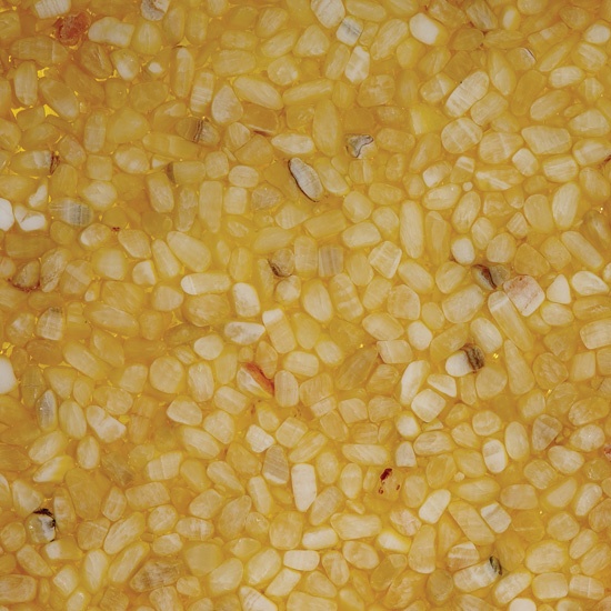 Translucent pebble panel for table top