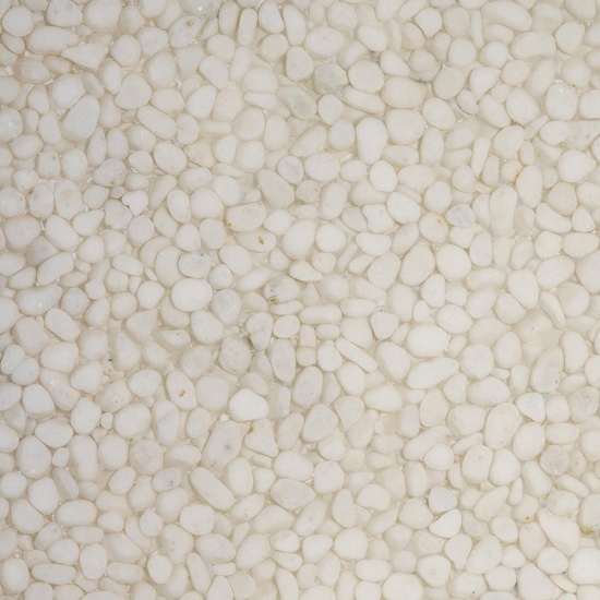 Translucent pebble stone panel for table top