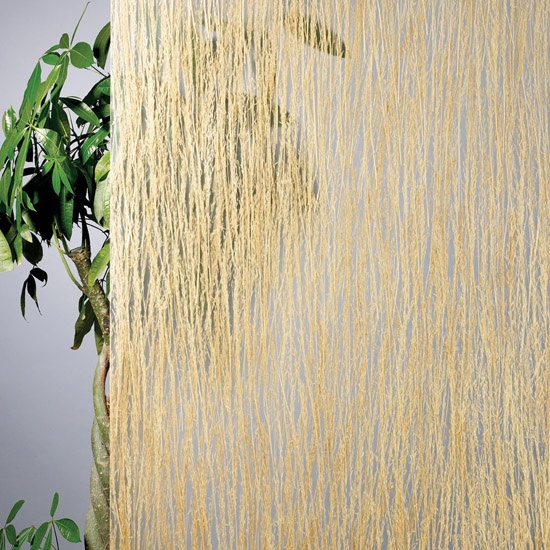 Resin panel with real yellow grass inside