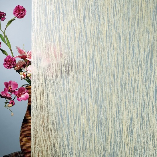 Resin panel with white grass inside